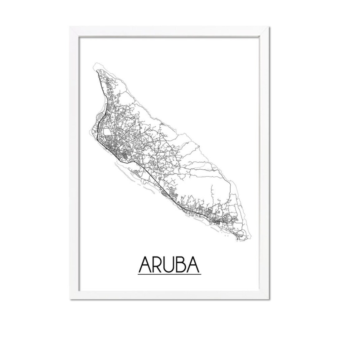 Aruba Cheapest City Map Posters on Etsy. City Map of Aruba. City Poster ...