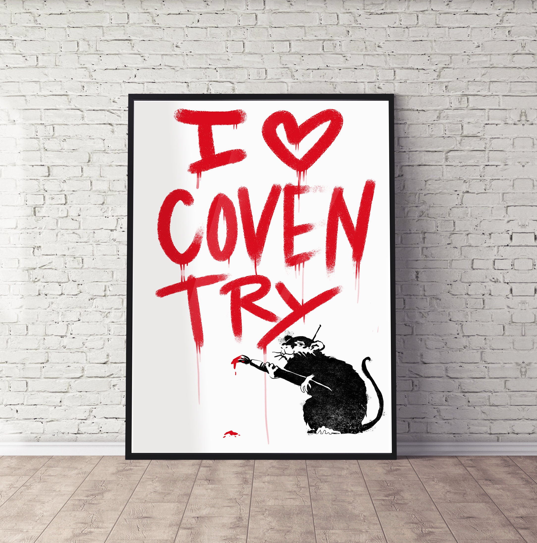 Coventry Travel Poster. Urban Art. Print. Poster. Street Art. Stencil ...