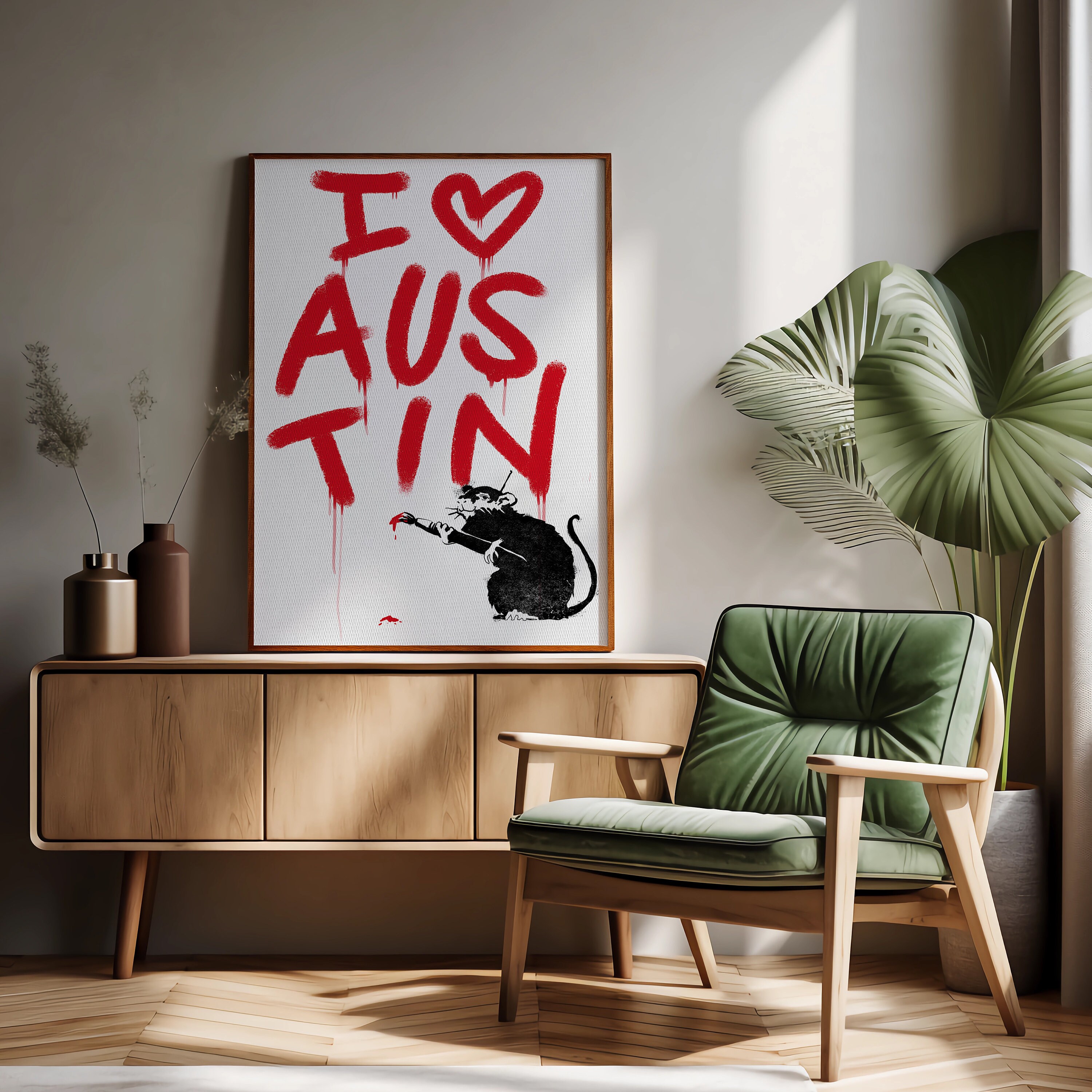 Austin Travel Poster. Urban Art. Print. Poster. Street Art. Stencil ...
