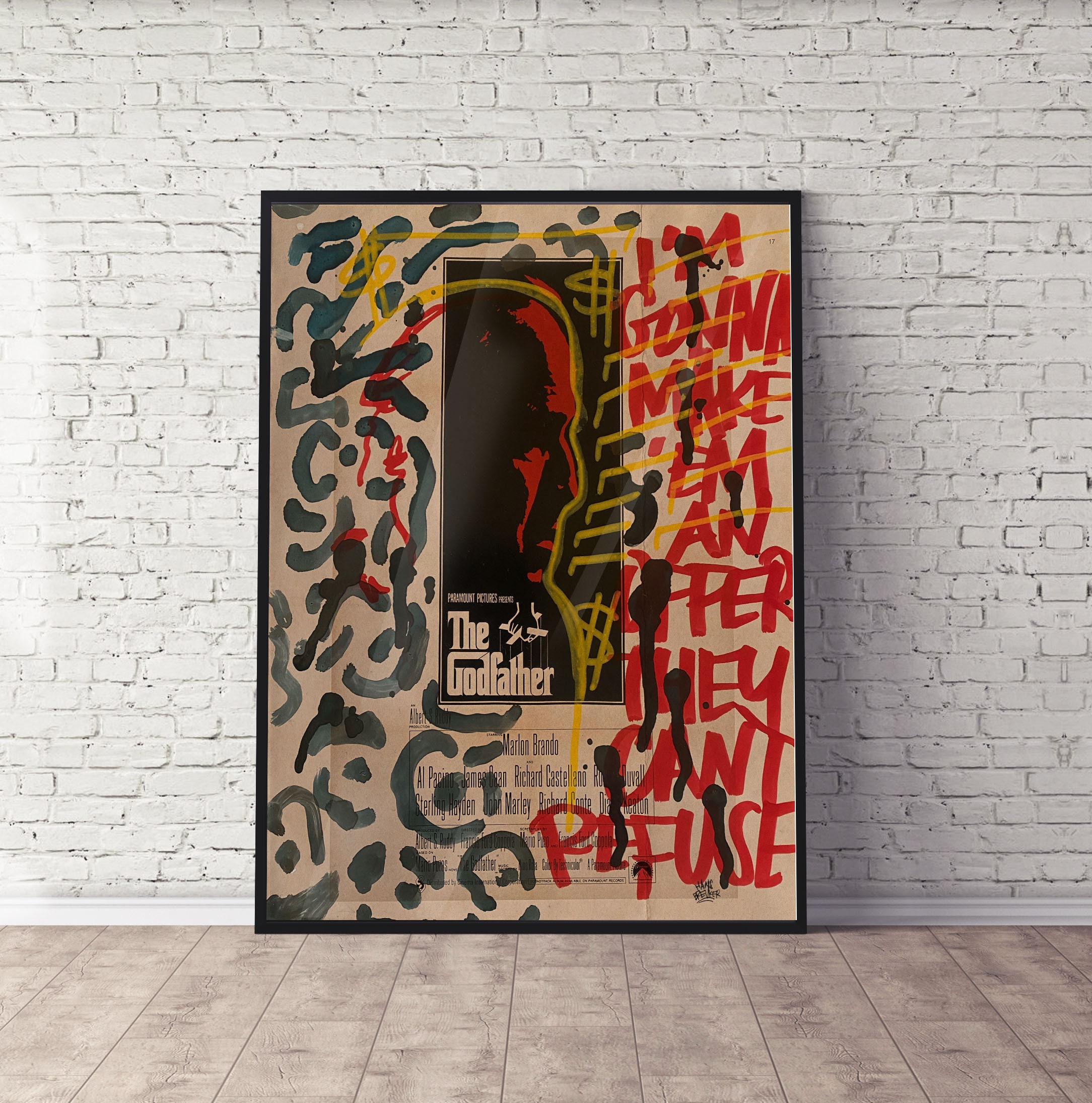 An Offer They Can't Refuse. Graffiti Art Poster. Street Pop Wall Art ...