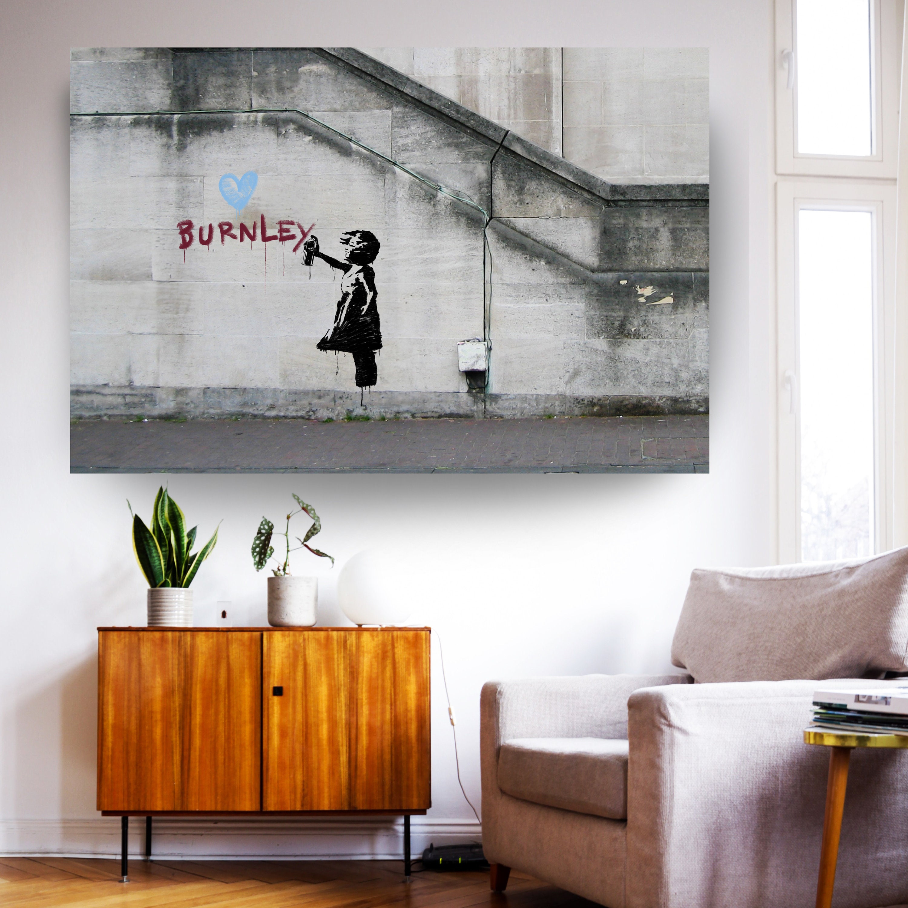 Burnley Art Poster. Burnley Wall Art. Burnley Print. Burnley Fan Gift ...