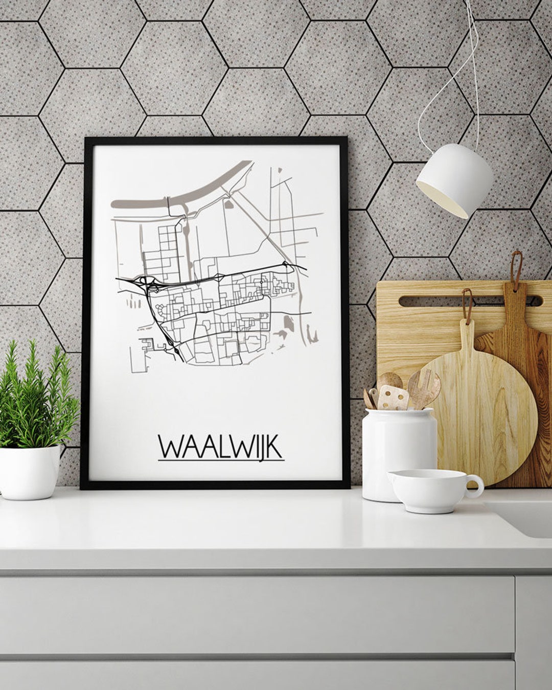 Waalwijk Cheapest City Map Posters on Etsy. City Map of Waalwijk ...