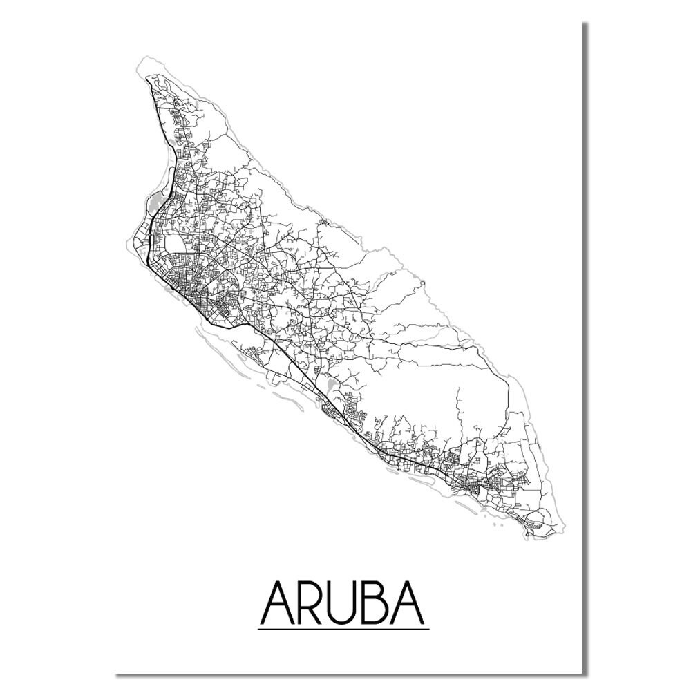 Aruba Cheapest City Map Posters on Etsy. City Map of Aruba. City Poster ...