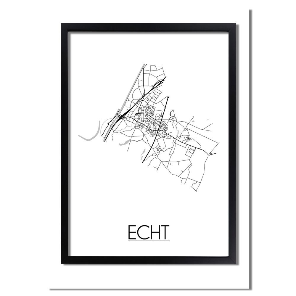 Really Cheapest City Map Posters on Etsy. City Map of Echt. Real City ...