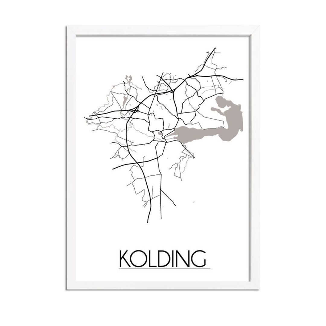 Kolding Cheapest City Map Posters on Etsy. City Map of Kolding. Kolding ...