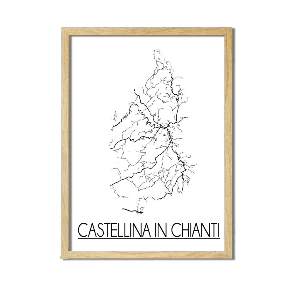 Castellina in Chianti Cheapest City Map Posters on Etsy. Castellina in ...