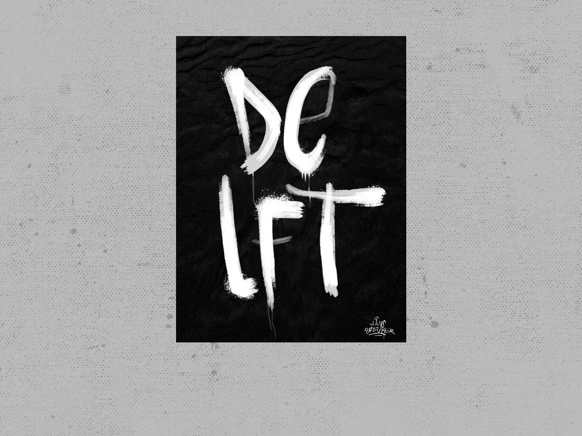 Delft Callography City Poster. Urban Art. Print. Poster. Modern Art ...