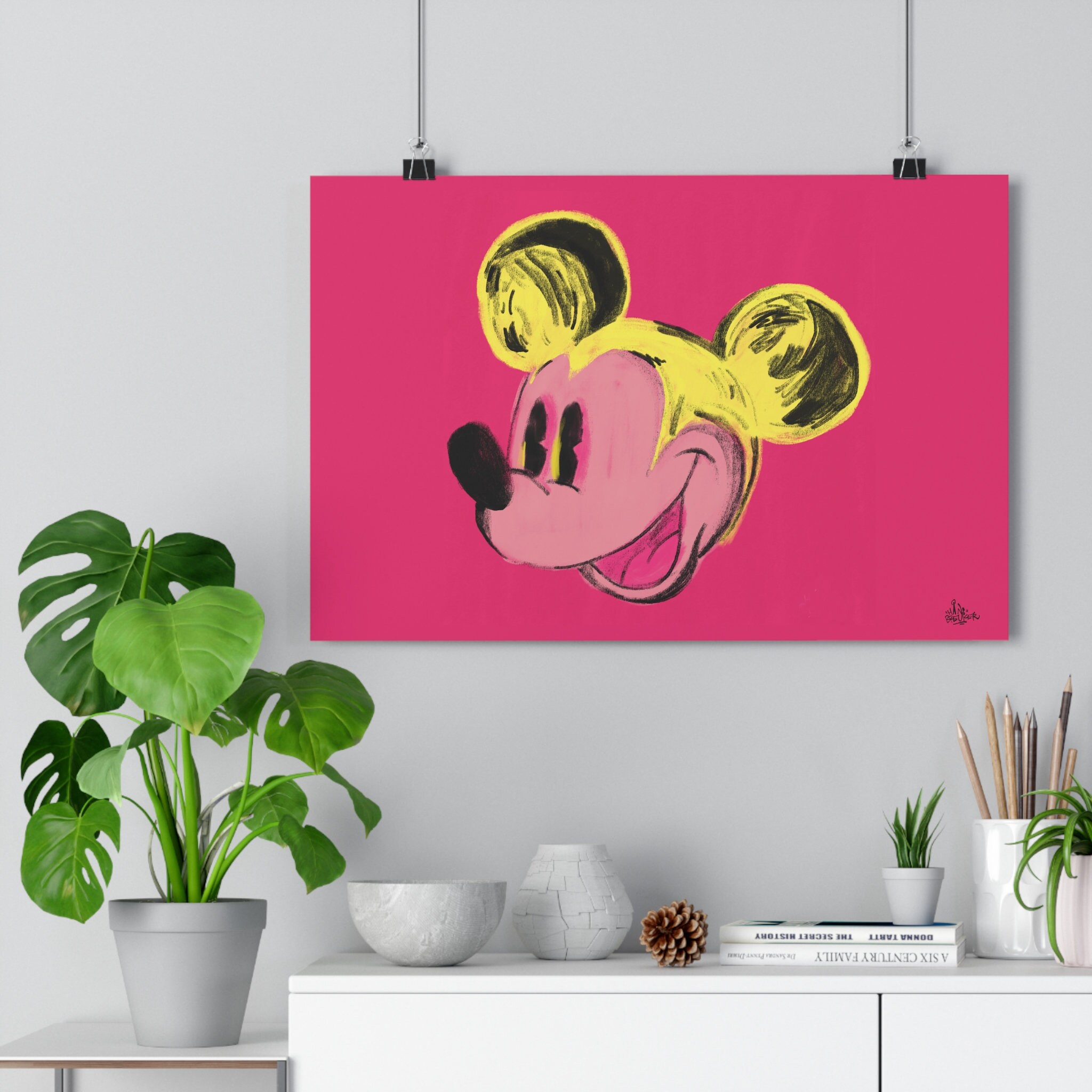 Mickey Mouse Pop Art Andy Warhol Screen Print. Mickey Mouse by Hans ...