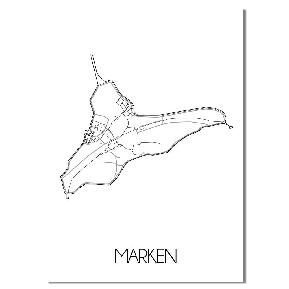 Marken Waard City Map Posters on Etsy. City Map of Marken Waard. Marken ...
