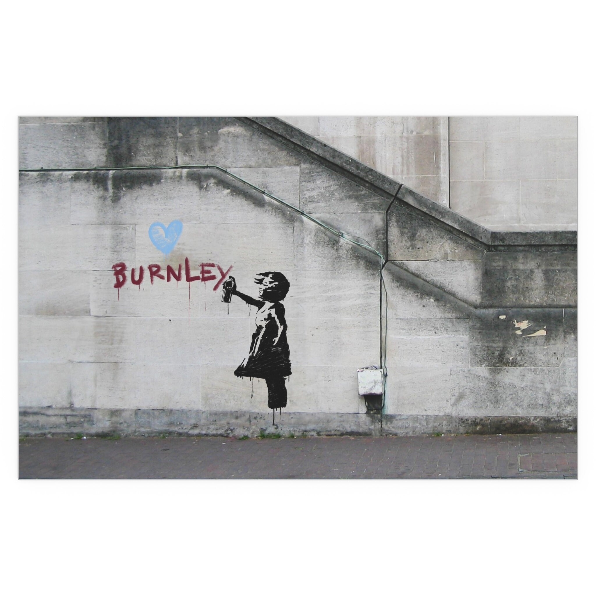 Burnley Art Poster. Burnley Wall Art. Burnley Print. Burnley Fan Gift ...