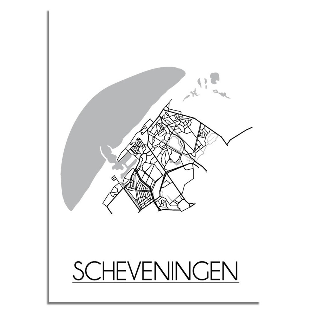 Scheveningen Cheapest City Map Posters on Etsy. City Map of ...