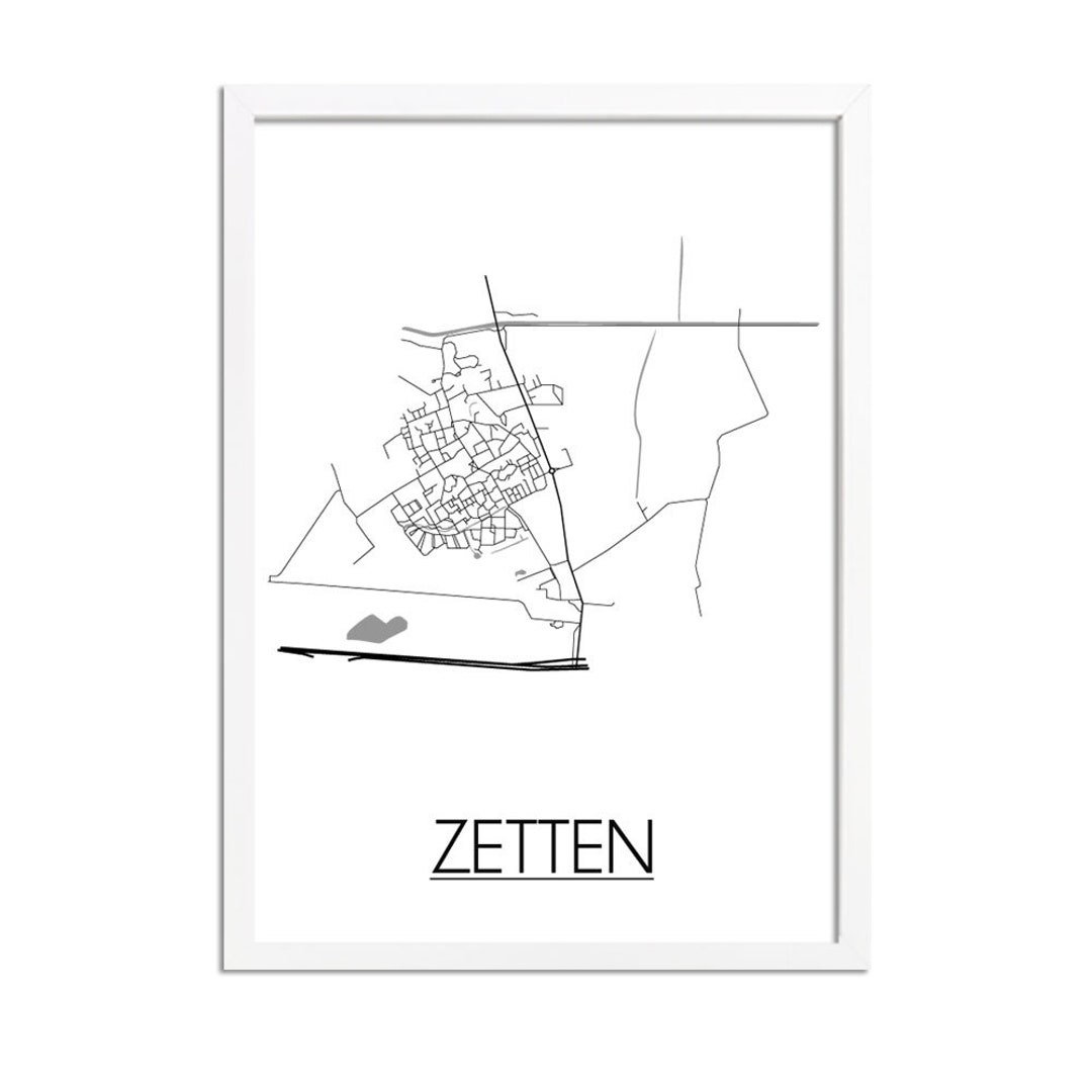 List Cheapest City Map Posters on Etsy. City Map of Zetten. Putting a ...