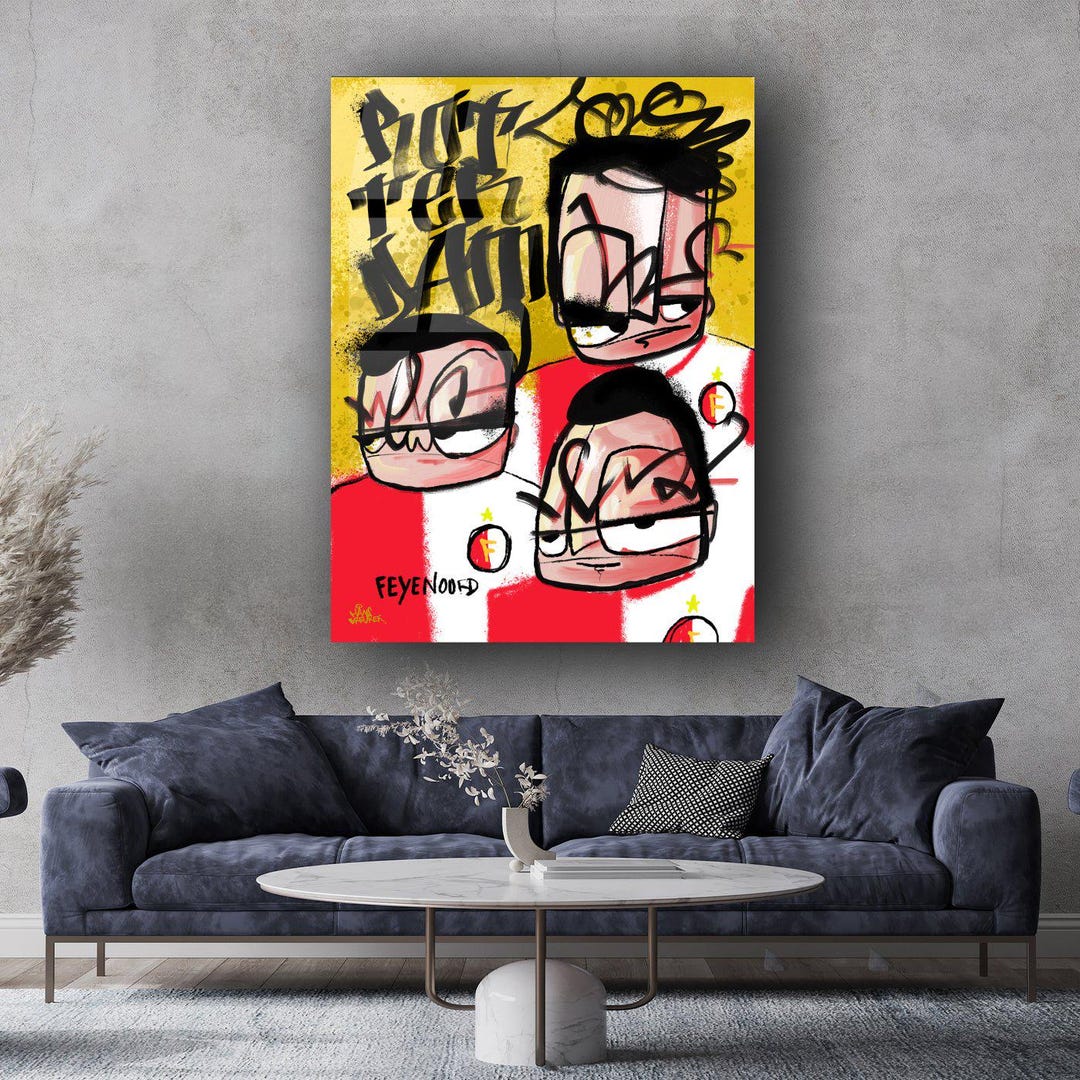 Feyenoord Poster. Feyenoord Graffiti on Wall. Feyenoord Fan Art ...