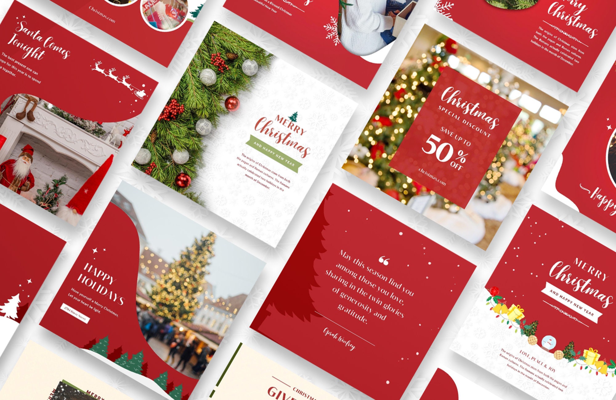Canva Christmas Instagram Post Templates Instagram Canva - Etsy Canada