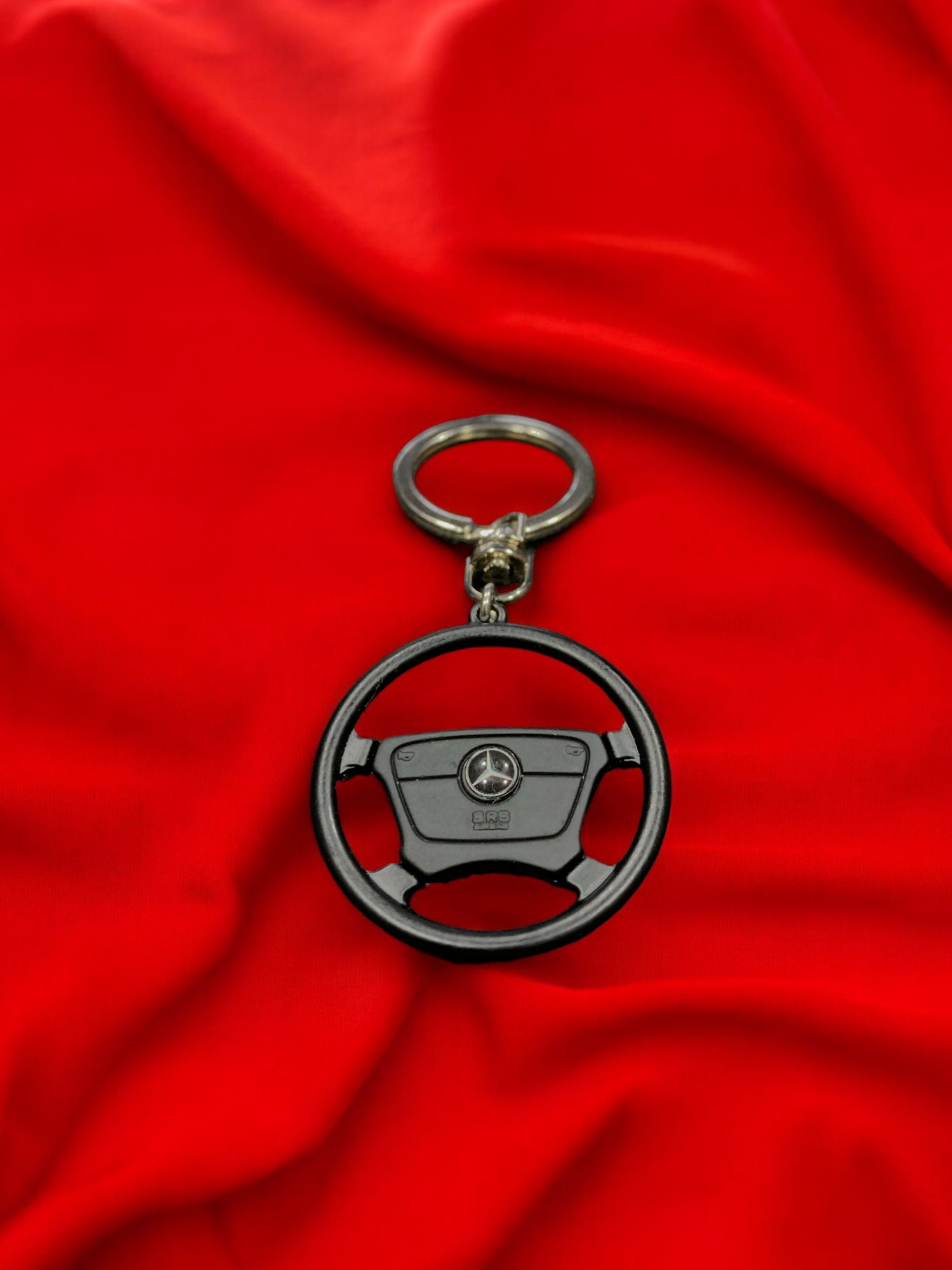 W124 MERCEDES BENZ Black Srs Steering Wheel Key Chain W140-W210 - Etsy
