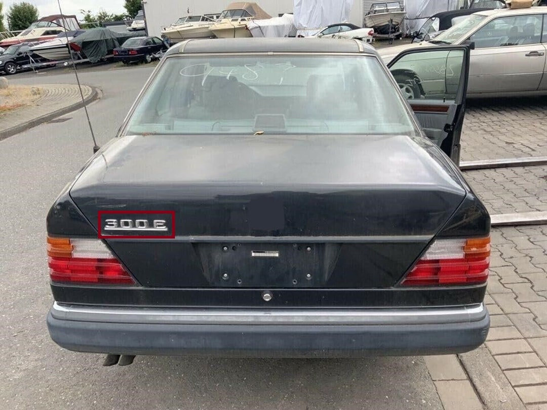 For Mercedes W124 300E Emblem Rear Trunk Boot Badge Chrome - Etsy