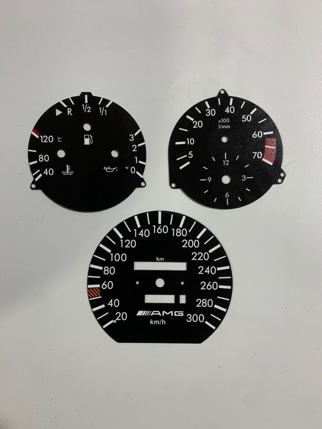 For Mercedes Benz W124 C124 S124 A124 Gauge Face Compatible PVC ...