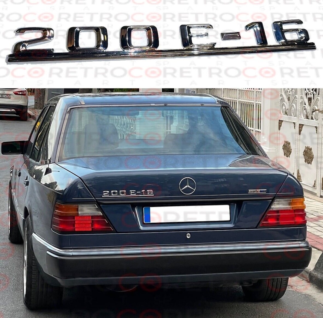 W124 for Mercedes Trunk 200e-16 200e16 Emblem Chrome - Etsy