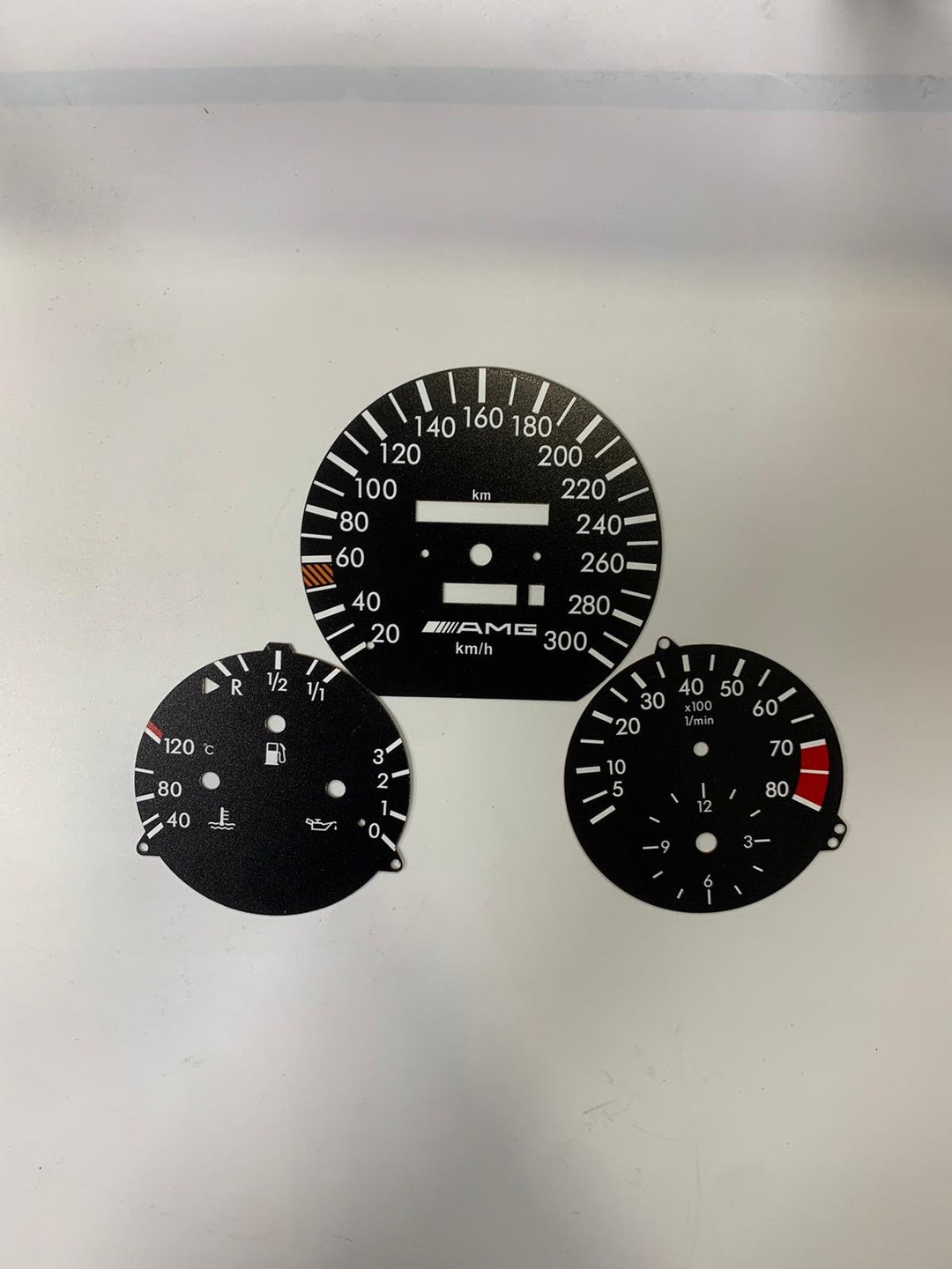 For Mercedes Benz W124 C124 S124 A124 PVC INDICATOR DASBOARD Amg Style ...