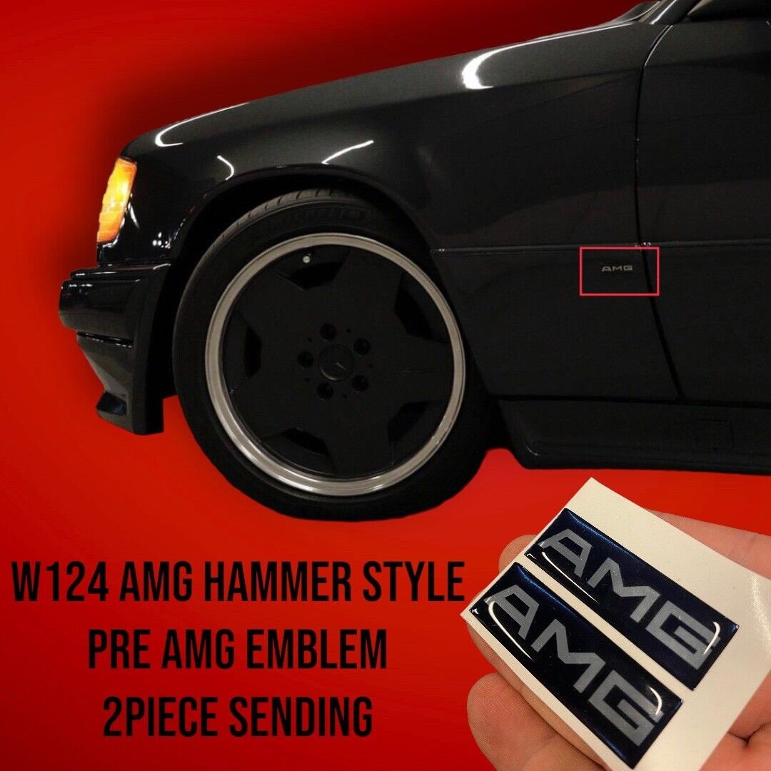 For Mercedes W124 S124 C124 for Amg Style Premerger Amg Emblem Badges 2 ...