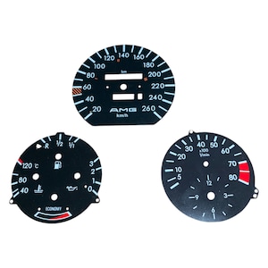 For Mercedes Benz W124 C124 S124 A124 Gauge Face Compatible PVC ...