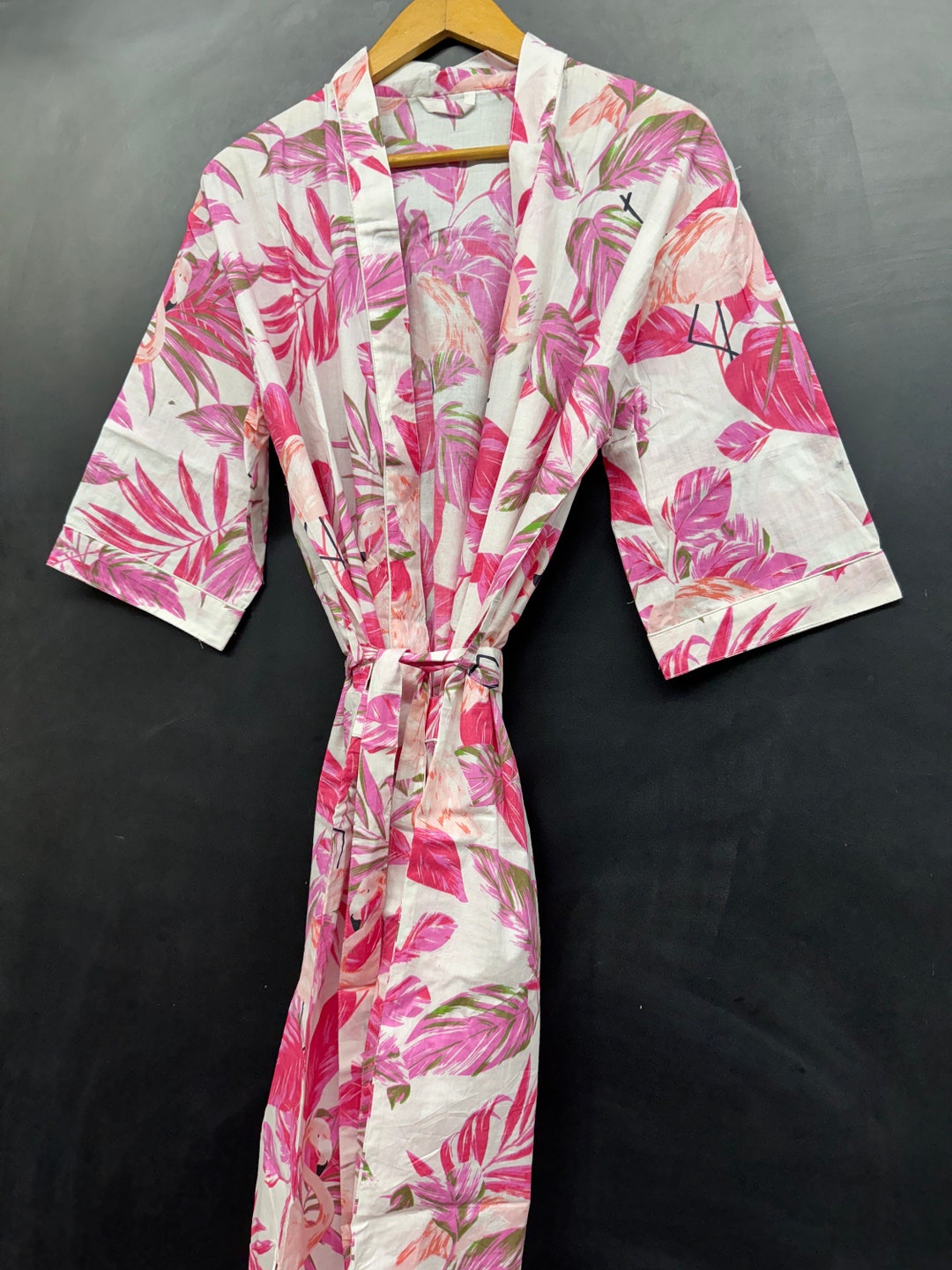 Cotton Kimono, Womans Summer Robe, Summer Cotton Robes, Summer ...