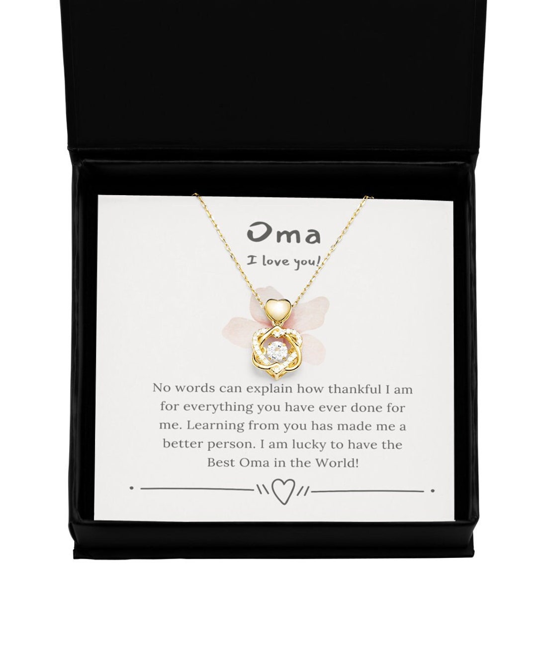 Oma Necklace Gift With Message Card for Oma for Christmas Oma Gifts ...