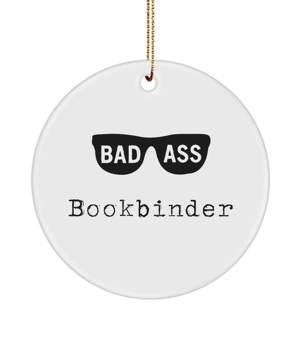 Bookbinder Ornament Badass Gifts Bookbinder Keychain Gift Ideas for ...