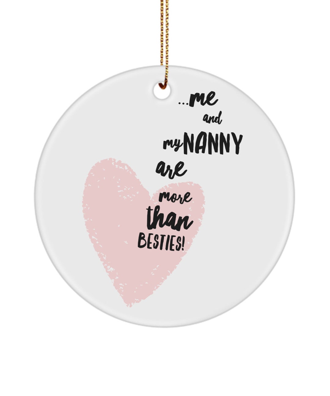 Nanny Ornament, Nanny Gifts From Granddaughter, Nanny Keychain, Funny ...