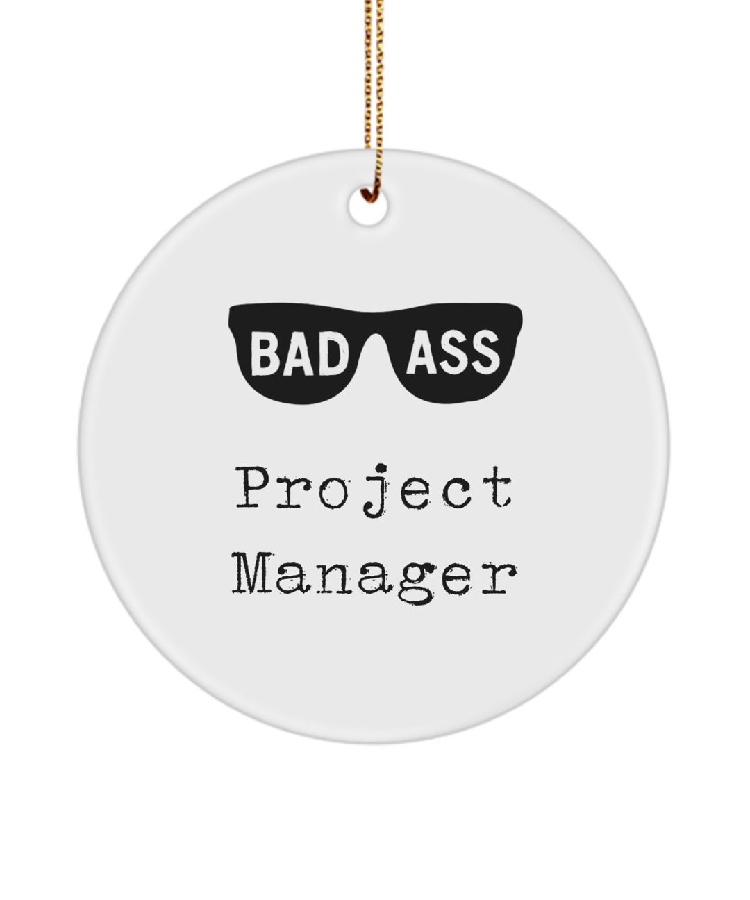 Project Manager Ornament Funny Project Manager Keychain Badass Project ...