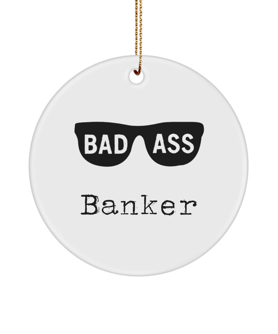 Banker Ornament Badass Gifts, Banker Keychain Gift Ideas for Work ...