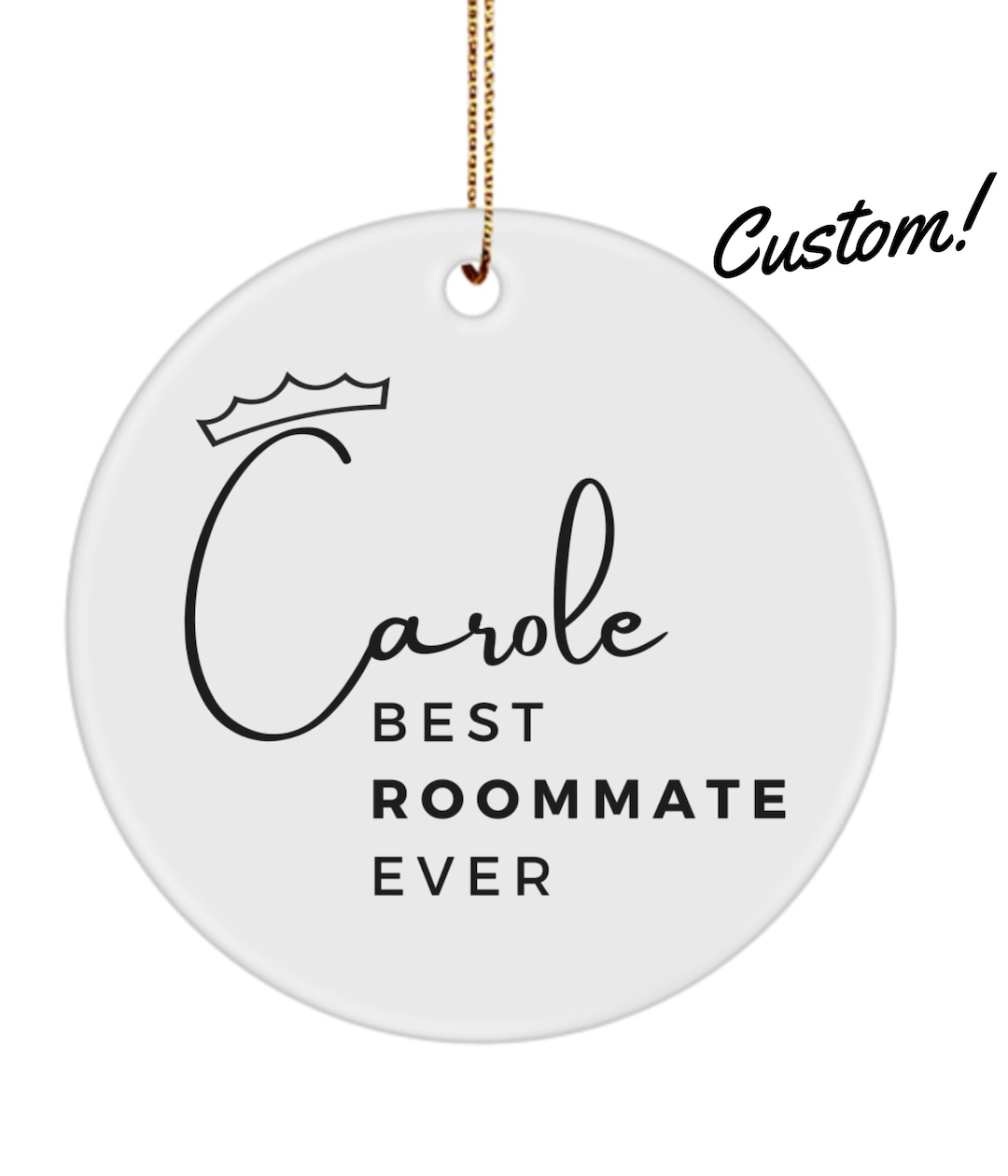 Custom Roommate Ornament Personalized Christmas Roomie Gift, Dorm ...