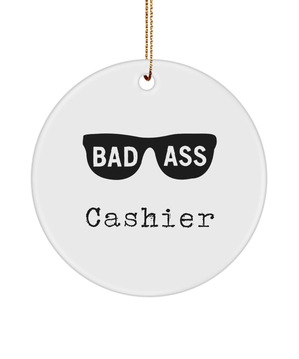 Cashier Ornament Badass Cashier Gifts Cashier Keepsake Gift Ideas for ...
