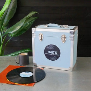 Personalised Vinyl Record Box, Retro Design, Vintage-inspired Organizer ...