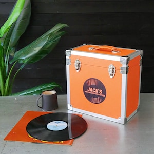 Personalised Vinyl Record Box, Retro Design, Vintage-inspired Organizer ...