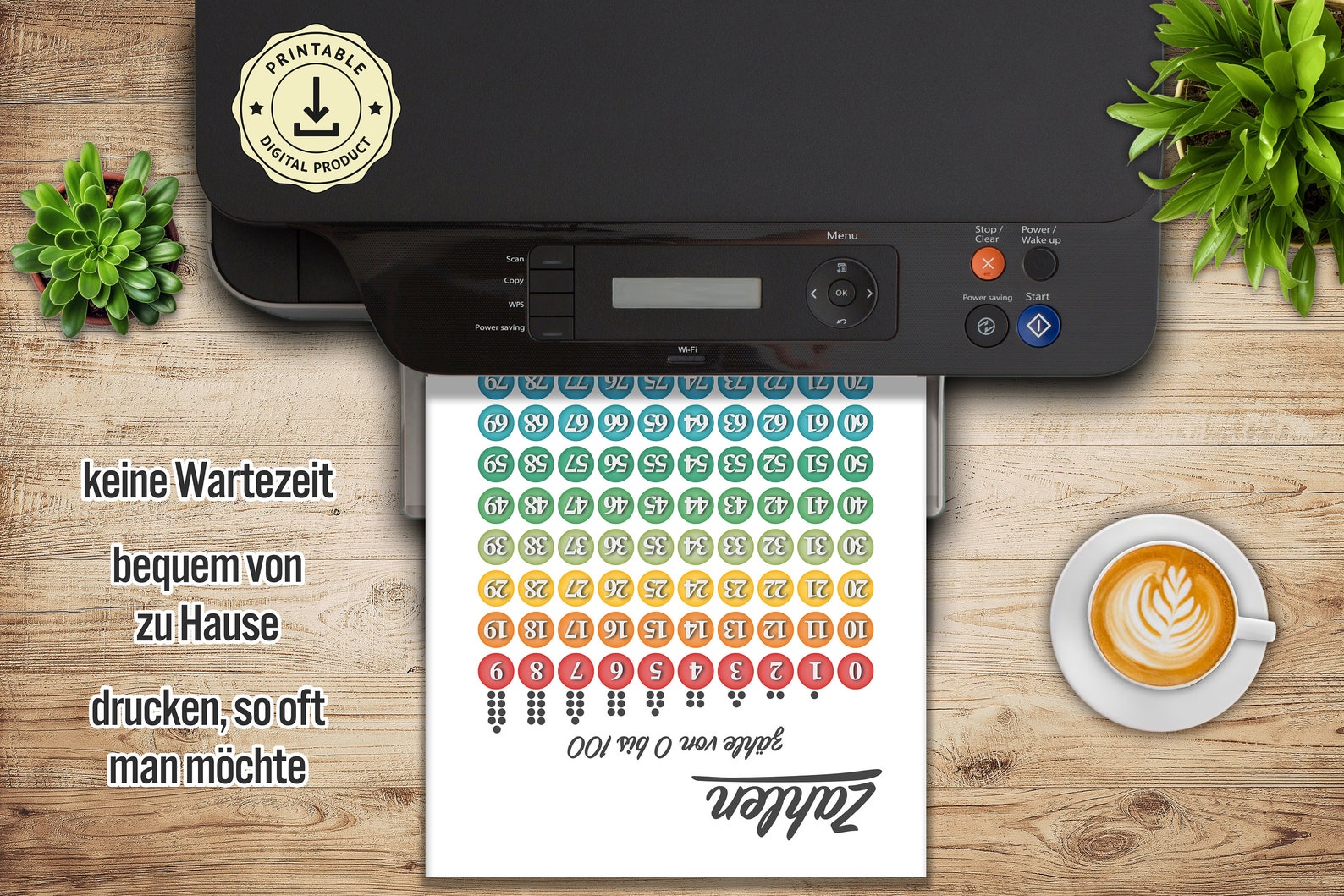 Numbers up to 100 Poster Educational Poster Homeschool - Etsy