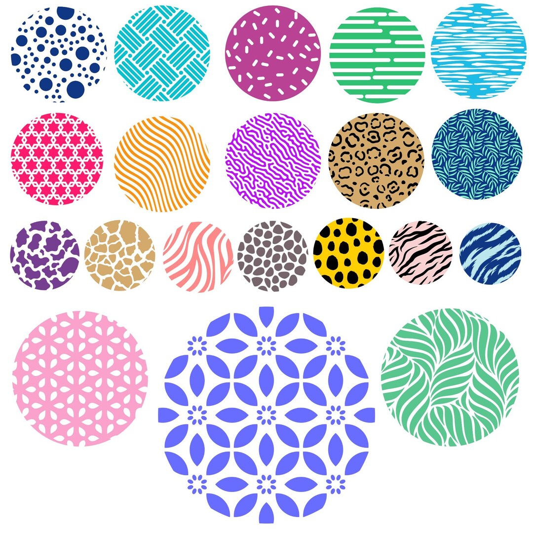Round Pattern Svg Circle Patterns Svg Keychain Svg Keyring - Etsy
