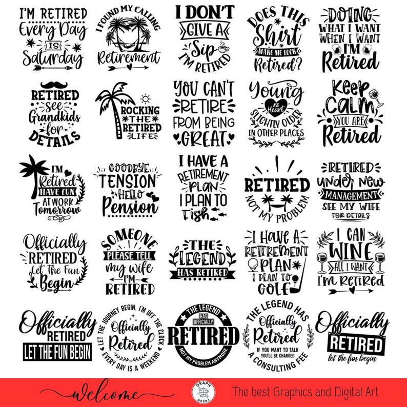 Officially Retired Svg Retirement Svg Cricut Svg Cut File - Etsy Canada