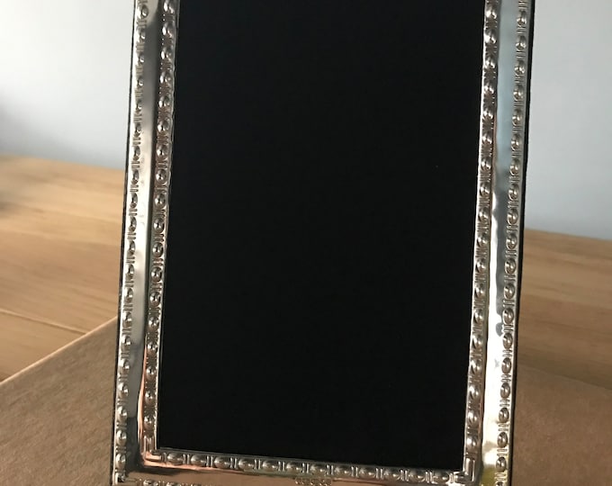 4x6 Engravable Sterling Silver Picture Frame, Cunill 'oxford' - Etsy