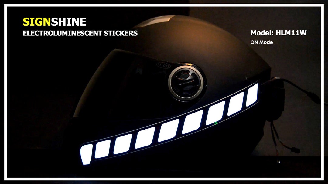 Electroluminescent Helmet Leds Decals Stickers Lights, Unique, Eye ...