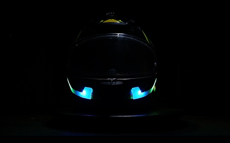 RGB Helmet Leds Decals Stickers Lights Unique - Etsy