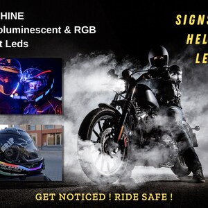 RGB Helmet Leds Decals Stickers Lights, Unique, Eye-catching. - Etsy