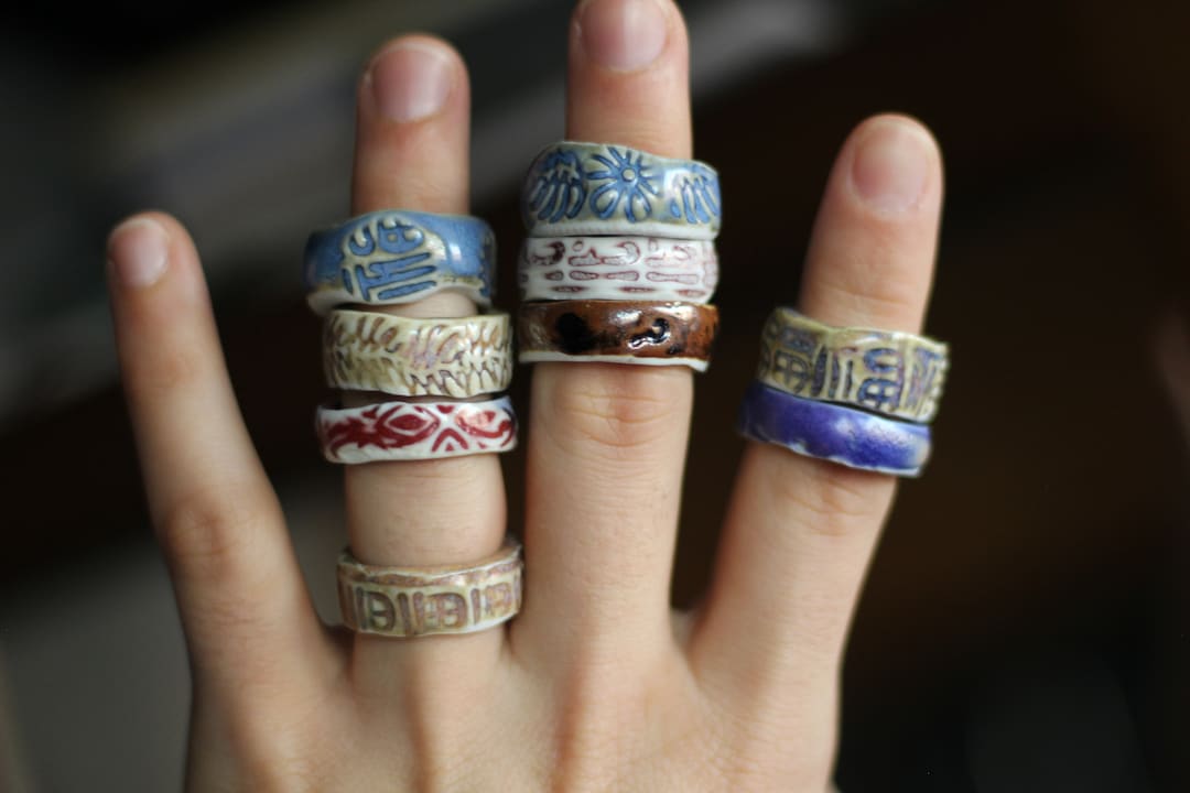 Ceramic Rings - Etsy