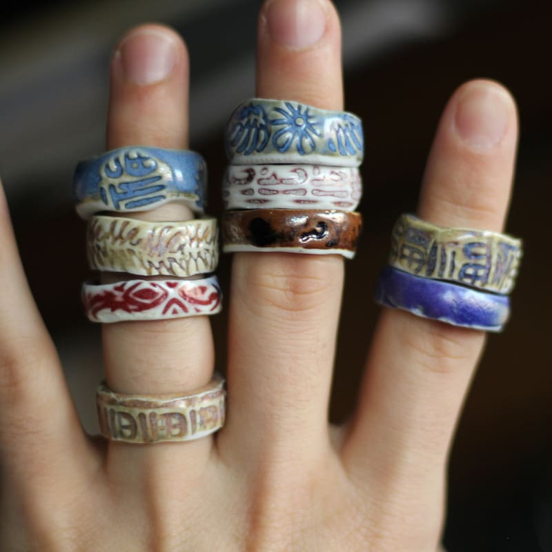 Ceramic Ring - Etsy