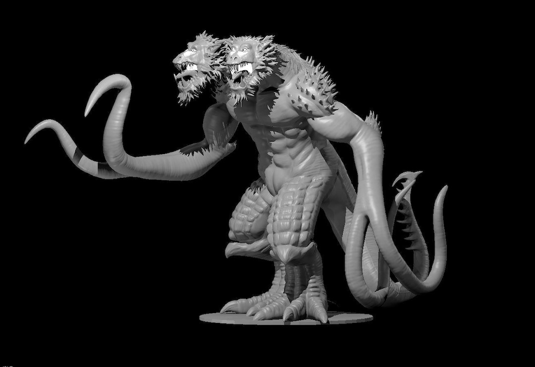 Demogorgon Miniature – 3D Printed Dnd Monster – Resin Figure - Etsy