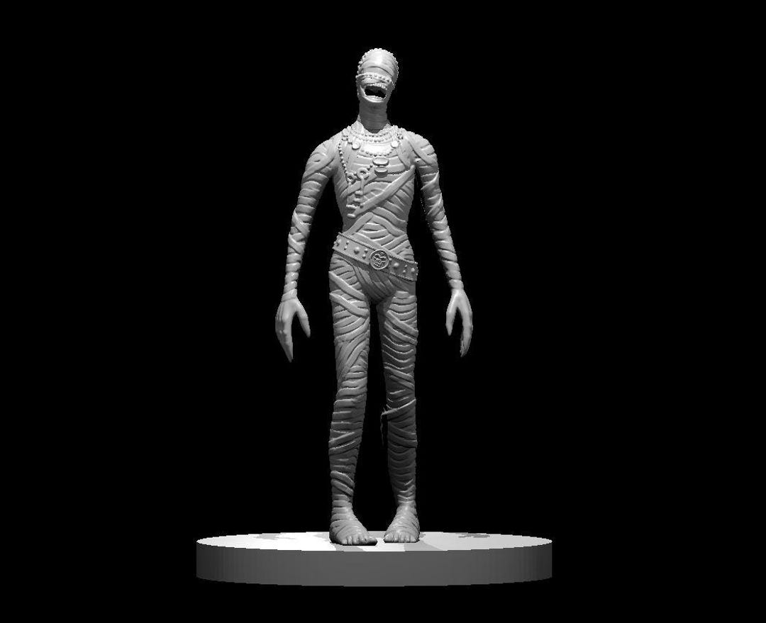Mummy Miniature – 3D Printed Dnd Monster – Resin Figure - Etsy