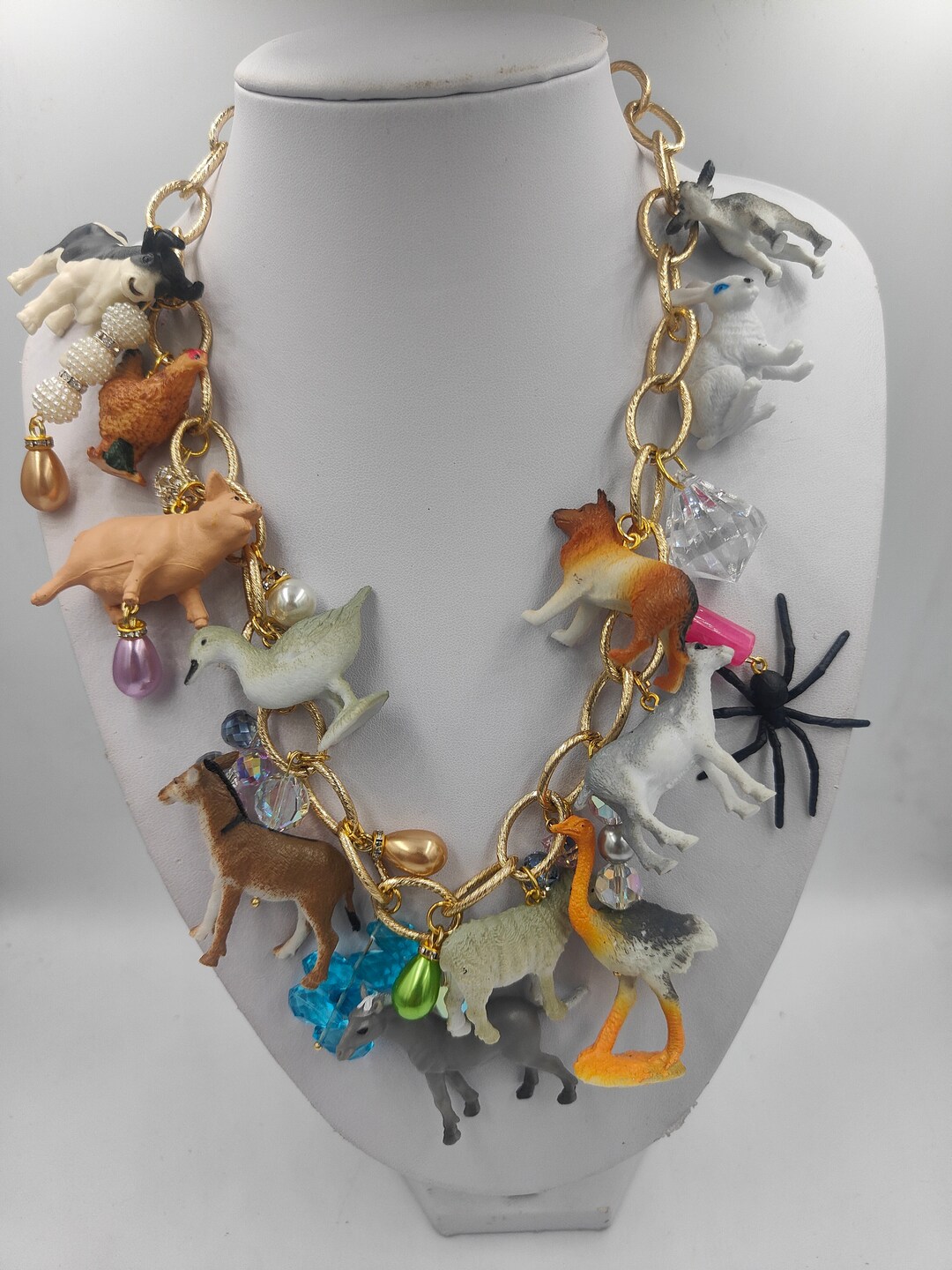 A Neckstravaganza Original Handmade Necklace: Animalfarm - Etsy