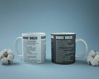 Gibbs Rules Coffee Mug 11 Oz & 15 Oz - Etsy