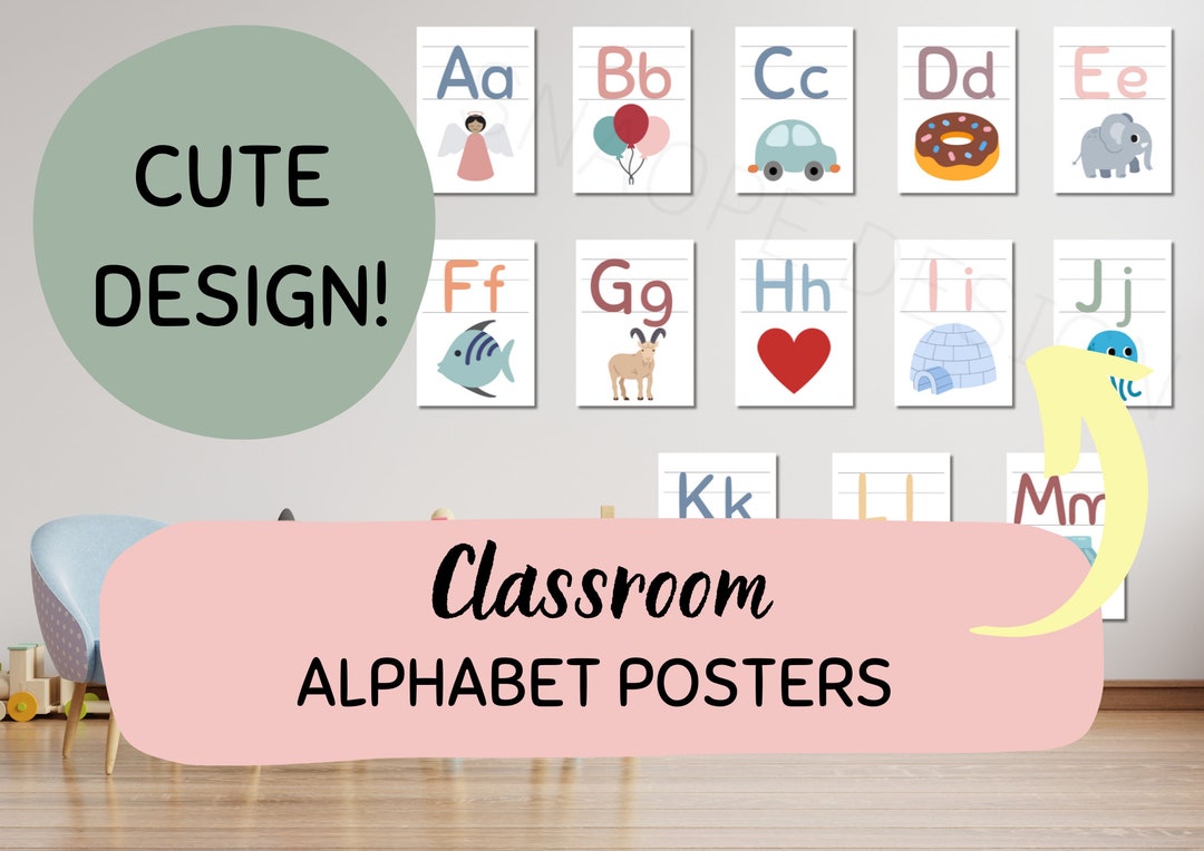 Alphabet Posters, Classroom Decorations, Alphabet, Reading Activity ...