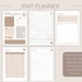PRINTABLE Knitting Planner, Knitting Journal, Knitting Project Planner ...